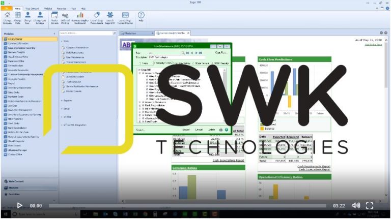 Sage 100 Tutorial Videos | Video Resources - SWK Technologies