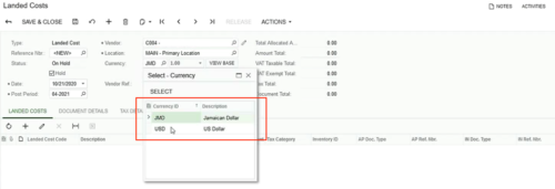 Acumatica Landed Cost & Complex Calculations - SWK Technologies