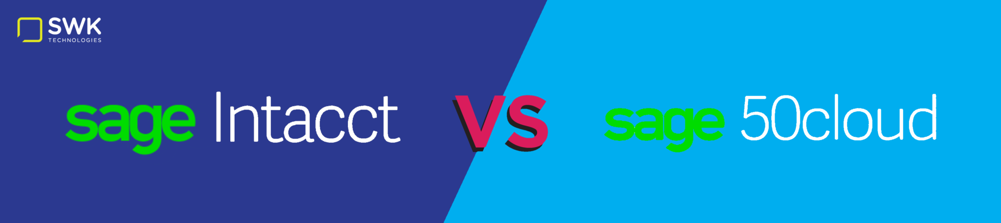 Sage Intacct vs Sage 50 - Top 13 Differences - SWK Technologies