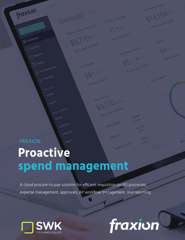 Fraxion Cloud Procurement Software - SWK Technologies