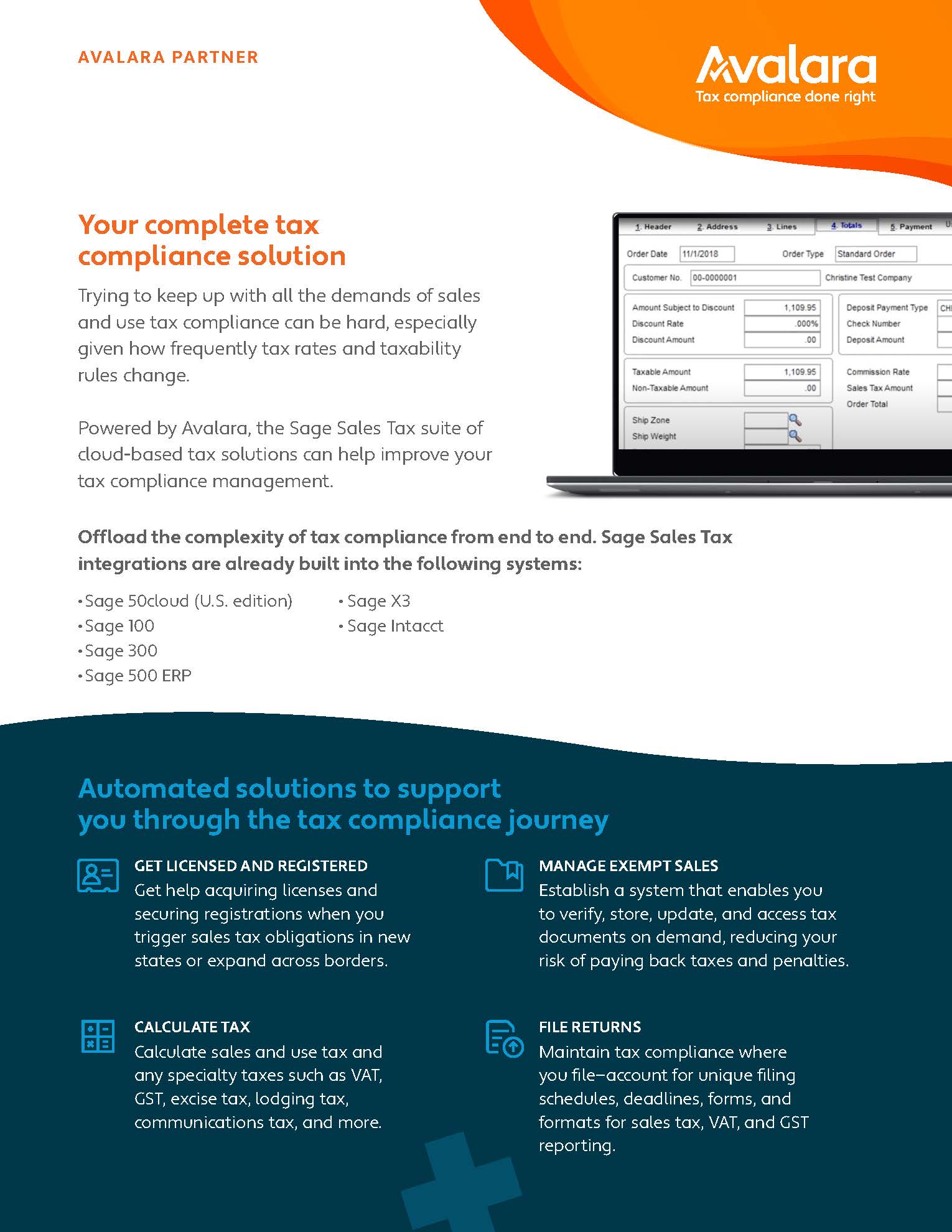 Avalara: Sales Tax Automation Software | SWK Technologies