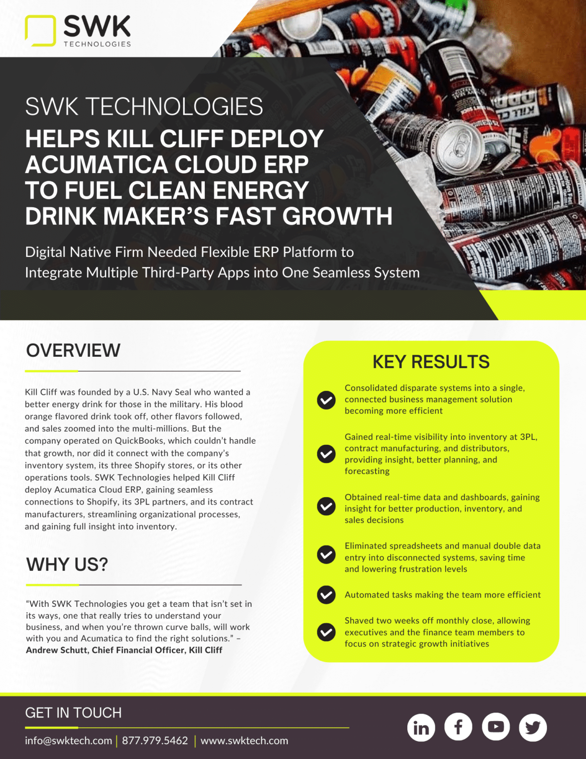 Acumatica Modules: Basic Features | SWK Technologies