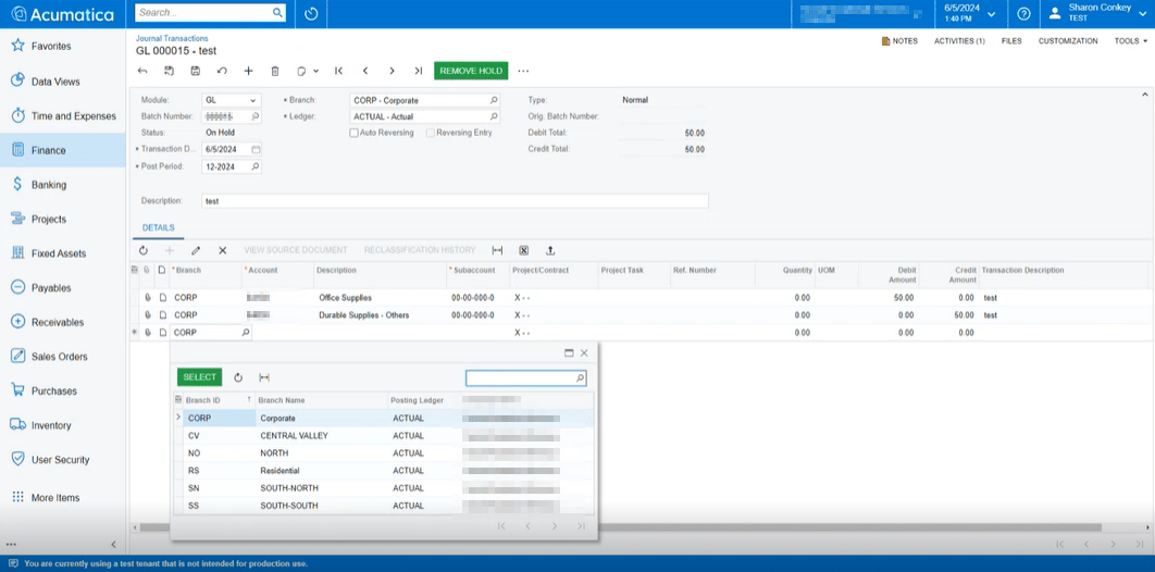 Acumatica UI Navigation Training | SWK Technologies
